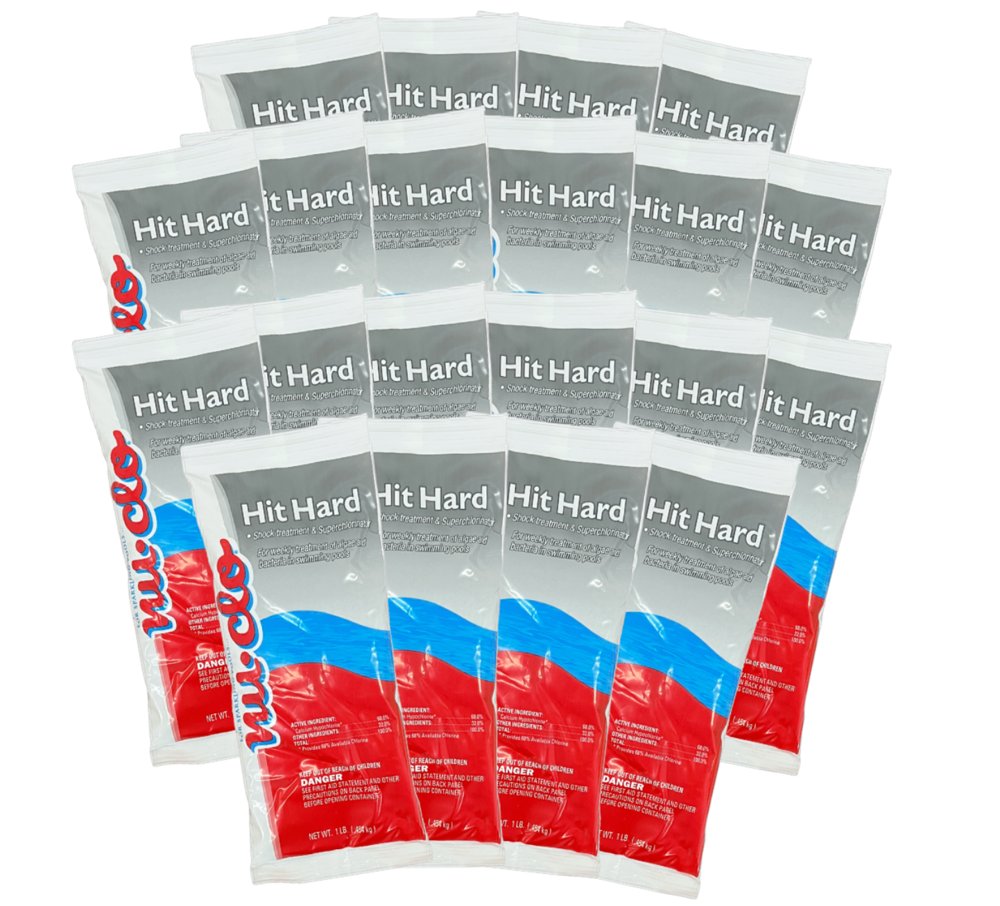 Nu-Clo Hit Hard Swimming Pool Shock Treatment (20 Pack) – Village Spa ...