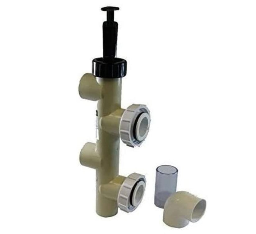 Pentair 263064 PVC Push Pull Slide Valve, 7 1/2 Inch Centerline, Almon ...